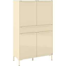 set one by Musterring Highboard &raquo;Reno&laquo; 1 Stk. tlg. Mit Winkelfu&szlig; in diversen Farben, 154 cm H&ouml;he & Farbauswahl Glas, Holzwerkstoff B/H/T: 92cm x 154cm