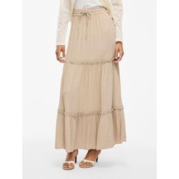Vila Damen Maxirock &raquo;VIMESA HW MAXI SKIRT - NOOS&laquo; mit R&uuml;schen 34