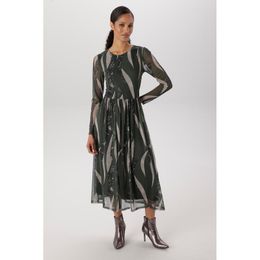 Aniston Selected Damen Aniston SELECTED Maxikleid in Mesh-Qualit&auml;t und harmonischer Musterung - NEUE KOLLEKTION gr&uuml;n 38, N-Gr