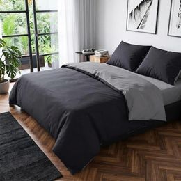 Bettw&auml;sche &raquo;Renforc&eacute; Bettw&auml;sche Baumwolle - Nat&uuml;rlich weiches Schlafgef&uuml;hl&laquo; 2 135x200 cm, 155x220 & &Uuml;bergr&ouml;&szlig;en I inkl. Kissenbez&uuml;ge 80x80 I uni 