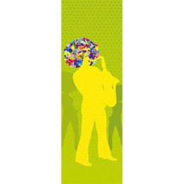ARCHITECTS PAPER Fototapete &raquo;Funky Vibes Green&laquo; Grafik Tapete Retro Fototapete Panel 1,00m x 2,80m bunt Vlies B/L: 1m x 2,8m