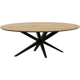 OMG Design Esstisch &raquo;Wellington&laquo; 1 Stk. tlg. Hochwertige Melamin-Tischplatte mit Metallgestell braun B/H/T: 180cm x 77cm x 102cm