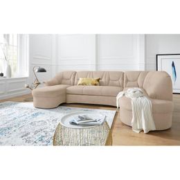 DOMO collection Wohnlandschaft &raquo;SARAFINA 295x83x180 cm, auch mit Federkern f&uuml;r mehr Sitzkomfort!&laquo; whlw. mit Bettfunktion, elegantes Design, U-Form 