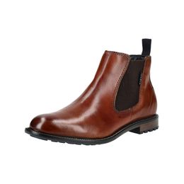 Bugatti Herren Stiefelette "Bugatti Stiefelette Leder/Textil", Gr. 46, braun, Leder, Textil, Schuhe