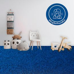 ANDIAMO Teppichboden &raquo;Sina, Velours, Gesamth&ouml;he 6 mm, Luxusklasse LC1&laquo; rechteckig Uni Farben, Breite 400 cm, strapazierf&auml;hig, pflegeleicht, Wohnzimmer blau 