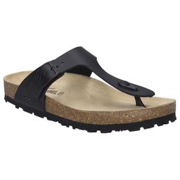 Josef Seibel Damen Zehentrenner &raquo;Hermine 02&laquo; , Plateau, Sommerschuh, Schlappen mit komfortablem Fu&szlig;bett schwarz 42