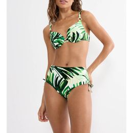 Triumph Damen Bikini-Hose &raquo;Summer Palm Maxi&laquo; weich und formend gr&uuml;n 48, N-Gr