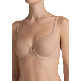 Triumph T-Shirt-BH &raquo;Perfectly Soft&laquo; vorgeformte, gepolsterte Cups, Microfaser, weich, mit B&uuml;gel beige 90, Cup C T-Shirt-BH