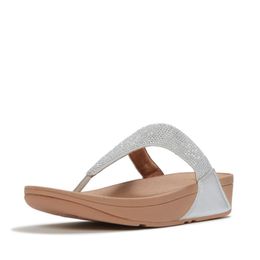 fitflop Damen Dianette &raquo;LULU CRYSTAL EMBELLISHED TOE-POST SANDALS - HOTFIX&laquo; Keilabsatz, Sommerschuh, Zehentrenner mit weichem Zehensteg 42