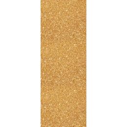queence Vinyltapete &raquo;Amira, gold&laquo; Abriebeffekte Steinoptik bedruckt clean minimalistisch unifarben glatt 90x250cm, selbstklebend, kinderleichte 