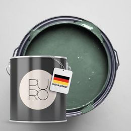 A.S. Cr&eacute;ation Wandfarbe &raquo;Premium Innenwandfarbe PURO Tuchmatt emerald green&laquo; ideal f&uuml;r Wohnzimmer, Schlafzimmer, Flur und K&uuml;che, Farbwelt Gr&uuml;n gr&uuml;n 2,5 l 2,5ml