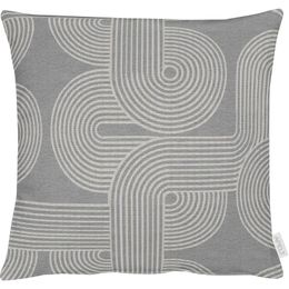 Apelt Dekokissen &raquo;Nova&laquo; grau Obermaterial: 90% Polyester, 10% Viskose B/L: 46cm x 46cm, 1 Stk.
