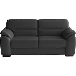 Sit & More sit&more 3-Sitzer &raquo;Montego&laquo; mit Federkern schwarz B/H/T: 196cm x 88cm x 90cm, NaturLEDER