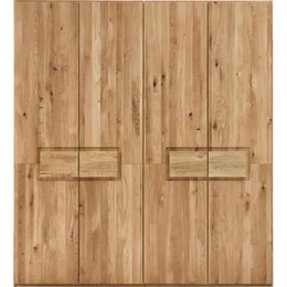 Home Affaire Kleiderschrank &raquo;Ambroise aus Wildeiche, erh&auml;ltlich in verschiedenen Breiten&laquo; Massivholz-Kleiderschrank, im 50 cm Raster planbar braun 