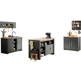 OTTO home K&uuml;che &raquo;KS-Westminster&laquo; Breite 226 cm, ohne E-Ger&auml;te grau B/H/T: 226cm x 60cm