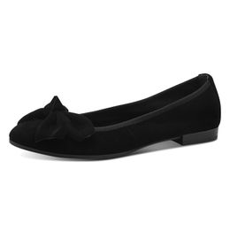 Tamaris Damen Ballerina , Blockabsatz, Businessschuh, Schlupfschuh hat eine schmale Form schwarz 36