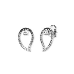 Engelsrufer Damen Paar Ohrstecker &raquo;Yin Yang Tropfen&laquo; Made in Germany - mit Zirkonia (synth.) silber Silber 925 (Sterlingsilber)