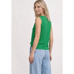 Street One Damen Tr&auml;gertopever gr&uuml;n, Gr. 44, unifarben, Web, 50% Baumwolle, 50% Modal, Tops, mit Cut-Out Detail
