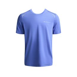 MONTERRAIN Herren T-Shirt "Monterrain LYDER 3.0 SPACE DYE TEE", blau, Gr. XS, unifarben, 88% Polyester, 12% Elasthan, Shirts