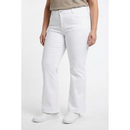 Tommy Hilfiger Curve Damen Bootcut-Jeans &raquo;CRV DNM WHITE FLARE RW&laquo; in gro&szlig;en Gr&ouml;&szlig;en, in ausgestellter Form wei&szlig; 54, N-Gr