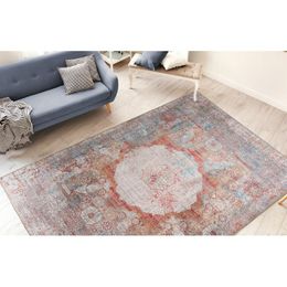me gusta Teppich &raquo;Faye 125&laquo; rechteckig 6 mm H&ouml;he Flachgewebe, gedrucktes Motiv, Wohnzimmer, Esszimmer bunt Polyester B : 150cm 1 Stk., 6mm, L: 230cm