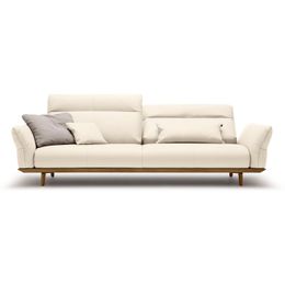 Creation BY ROLF BENZ 4-Sitzer &raquo;CR.460 mit verstellbarer R&uuml;ckenlehne, Designsofa, bequem&laquo; Sockel in Nussbaum, F&uuml;&szlig;e Nussbaum, Breite 248 cm wei&szlig; 