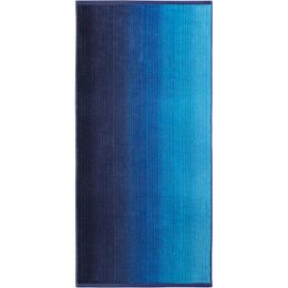 Dyckhoff Handt&uuml;cher &raquo;Colori&laquo; mit Farbverlauf blau Walkfrottee, Obermaterial: 100% Baumwolle B/L: 70cmx140cm, 1 Stk., Walkfrottee