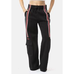 Cipo & Baxx CIPO & BAXX Damen Jogginghose "WR155", schwarz, Gr. L, unifarben, 70% Baumwolle, 30% Polyester, Hosen, sportliches Design