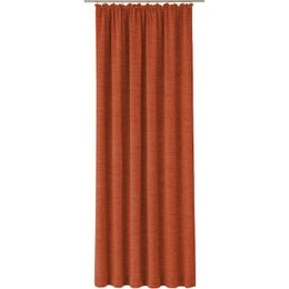WIRTH Vorhang &raquo;Trondheim B&laquo; Kr&auml;uselband 1 Stk. tlg. nach Ma&szlig; braun Chenille, Polyacryl 365cm, Kr&auml;uselband, 132cm