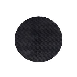 Kayoom Teppich &raquo;Royal Glow 825&laquo; rechteckig 30 mm H&ouml;he Auch in rund, Hochflor, Modernes Muster, Vegan schwarz Polyester B : 200cm 1 Stk., 30mm, L: 200cm