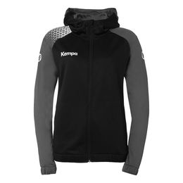 Kempa Damen Trainingsjacke "Kapuzenjacke Ambition 28 Women", schwarz, Gr. L, Obermaterial: 100% Polyester Pol. recyc.., Jacken