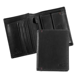 Camel Active Herren Camel Active Geldb&ouml;rse &raquo;Salamanca&laquo; Geldbeutel, Portemonnaie mit kontrastreichem Handstich-Detail schwarz Einheitsgr&ouml;&szlig;e