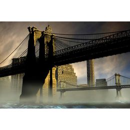 papermoon Fototapete &raquo;New York Br&uuml;cke&laquo; bunt Vlies B/L: 3m x 2,23m, Bahnen: 6 Stk.