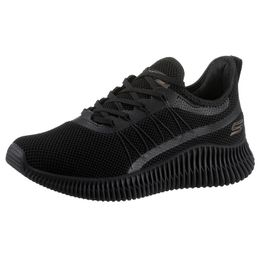 Skechers Damen Slip-On Sneaker &raquo;BOBS GEO-&laquo; Freizeitschuh in veganer Verarbeitung schwarz 38