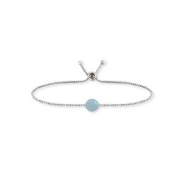 Engelsrufer Damen Silberarmband &raquo;POWERFUL STONE BLAUER ACHAT&laquo; mit Achat bunt 22cm, Silber 925 (Sterlingsilber)