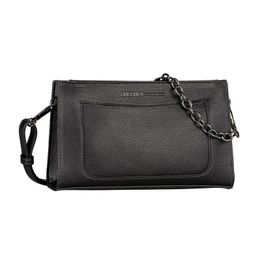 Tom Tailor Denim Damen Tom Tailor Denim Umh&auml;ngetasche &raquo;Lennon&laquo; Damen Schultertasche, Handtasche mit abnehmbarer Metallkette schwarz B/H/T: 24cm x 14cm
