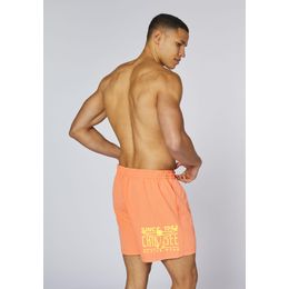 Chiemsee Herren Badeshorts, orange, Gr. L, 100% Polyester, Badehosen