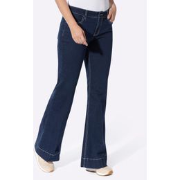 Heine Damen Bequeme Jeans, blau, Gr. 36, unifarben, 98% Baumwolle, 2% Elasthan, Jeans