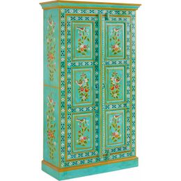OTTO home Stauraumschrank &raquo;Prem&laquo; Handbemalt, Breite/Tiefe/H&ouml;he: 87/38/152 cm bunt Einheitsgr&ouml;&szlig;e
