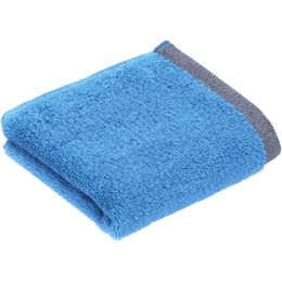 Bugatti Gaestehandtuecher &raquo;Prato&laquo; Uni Farben, mit melierter Optik im Saum blau Walkfrottier, Obermaterial: 100% Baumwolle B/L: 30cmx50cm, 3 Stk., 