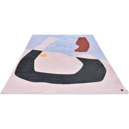 Tom Tailor HOME Teppich &raquo;Shapes - ONE&laquo; rechteckig 5 mm H&ouml;he Kurzflor, bedruckt, modernes Design blau Polyester B : 160cm 1 Stk., 5mm, L: 230cm