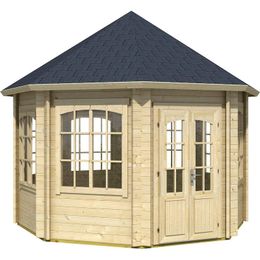 Lasita Maja Pavillon &raquo;Jamaica&laquo; BxT: 389,4x389,4 cm, Fichtenholz beige B/H/T: 389,4cm x 3.454cm x 389,4cm
