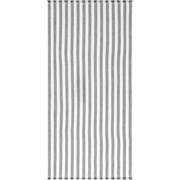 Egeria Strandtuch &raquo;Pestemal&laquo; 80x180 cm, mit Fransen grau gewebte Ware, Obermaterial: 65% Baumwolle, 20% Polyester, 15% Viskose B/L: 80cmx180cm, 1 Stk., 