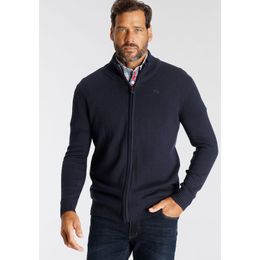 MAN'S WORLD Man's World Herren Strickjacke &raquo;in vielen Farben! Preis- Leistungsbestseller&laquo; aus Baumwollmischung, bequeme Pa&szlig;form blau L (52/54)