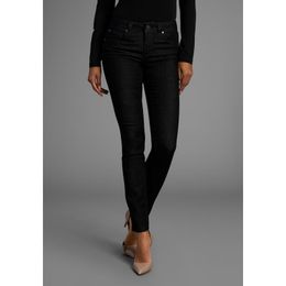 Arizona Damen Skinny-fit-Jeans &raquo;Shaping&laquo; skinny Passform, normale Leibh&ouml;he, in Stretch-Qualit&auml;t, Used-Look schwarz 36, N-Gr