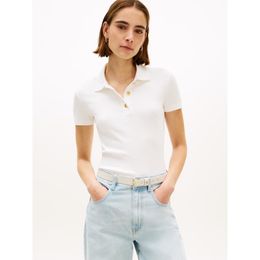 Tommy Hilfiger Damen Poloshirt &raquo;GOLD BUTTON SLIM SS POLO&laquo; XL (46)