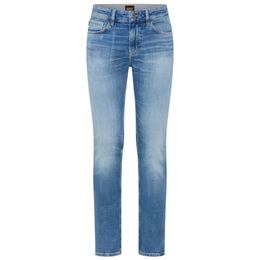 BOSS Orange Herren 5-Pocket-Jeans "Delaware Soft-Motion-Denim", blau, Gr. 38, unifarben, Denim/Jeans, Obermaterial: 99% Baumwolle, 1% Elasthan,