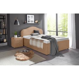 Maintal Polsterbett beige Liegefl&auml;che L&auml;nge B: 200cm x 140cm, Ohne Motorrahmen, H&ouml;he Liegefl&auml;che: 55,00, ohne Matratze kein H&auml;rtegrad