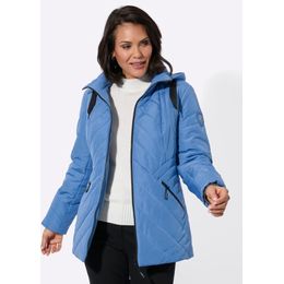 Casual Looks Damen Steppjacke, blau, Gr. 19, unifarben, 100% Polyester, Wattierung:100% Polyester, &Auml;rmelfutter:100% Polyester, Jacken