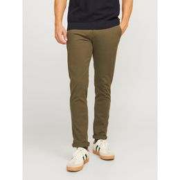 Jack & Jones Jack & Jones Herren Chinohose &raquo;JPSTMARCO JJFURY AKM&laquo; Baumwollmischung, slim fit gr&uuml;n 28, L&auml;nge 30